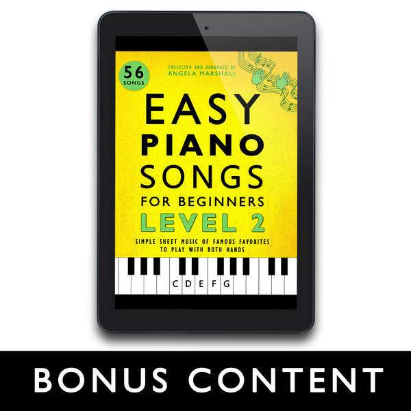 Easy Piano Songs Level 2 (BONUS CONTENT) – Avanell Publishing